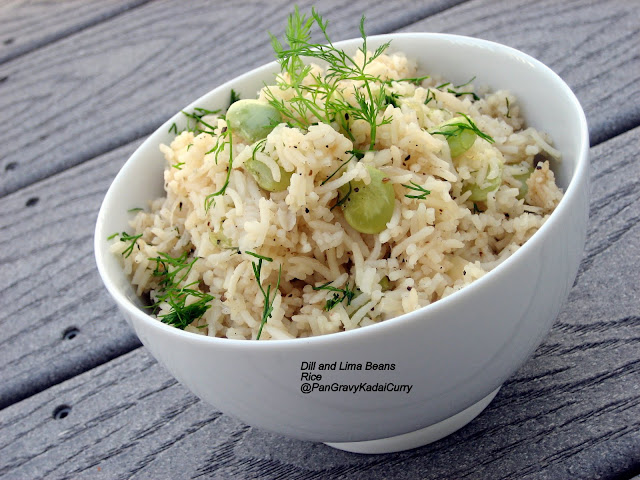Pan Gravy Kadai Curry: Aromatic Rice With Dill and Lima Beans