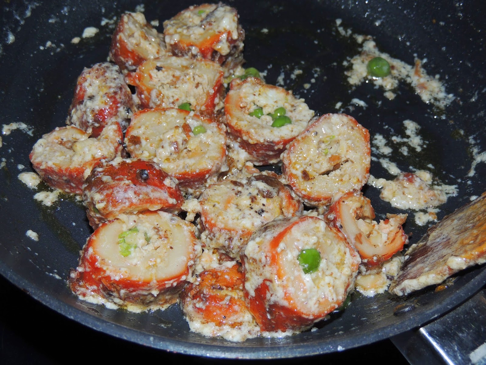 Ekta's kitchen: stuffed soya chaap