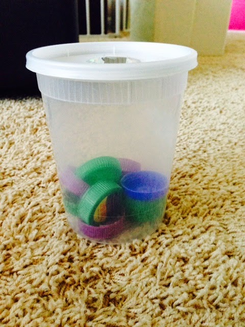 "You Can Do It" Homemade Developmental Toys and Activities: "Coin" Drop