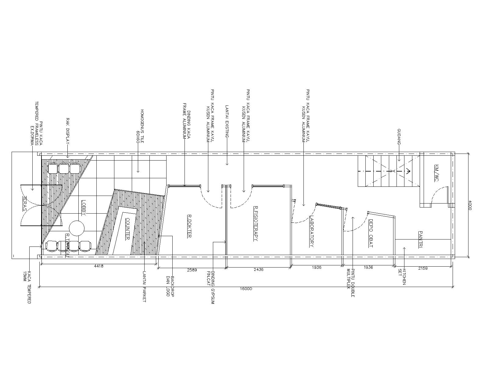 TFQ architects: Desain Proposal Klinik Kesehatan