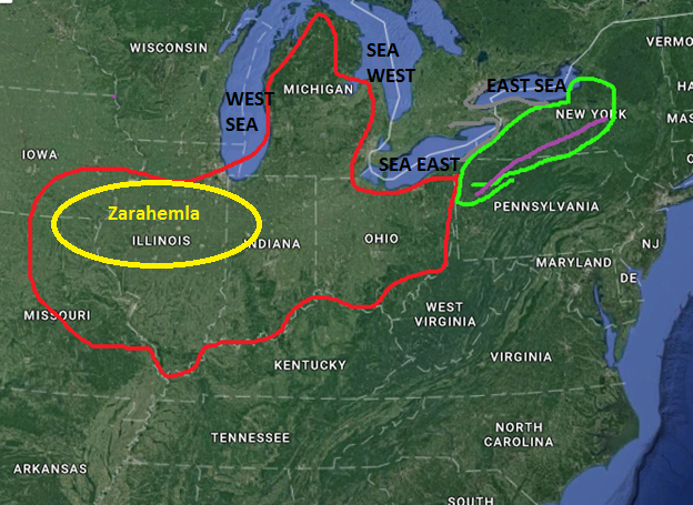 Book of Mormon Evidence: Alma Chapter 50 BOM Map