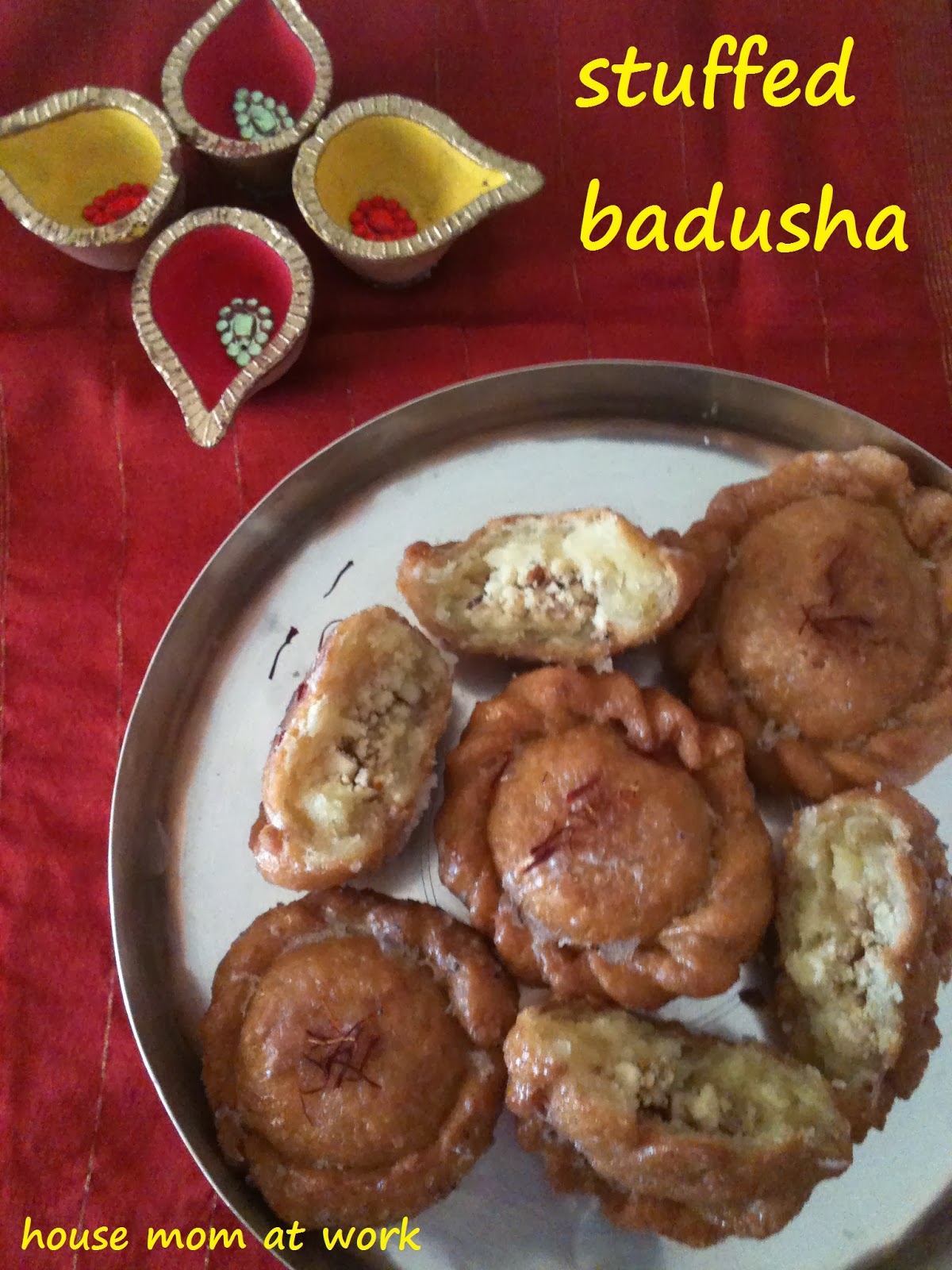 House Mom At Work: Stuffed Badusha / Balushahi