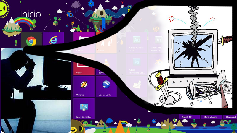 La barra de la esquina: Algunas tonteras del Windows 8...