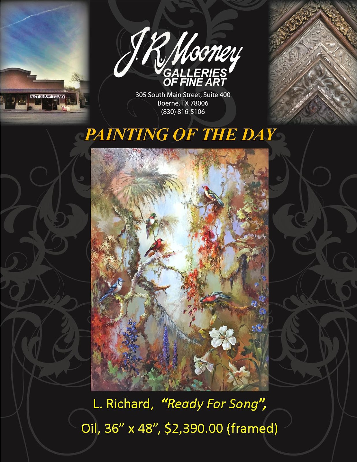 J.R. Mooney Galleries of Fine Art: Baroque Birds of L. Richard