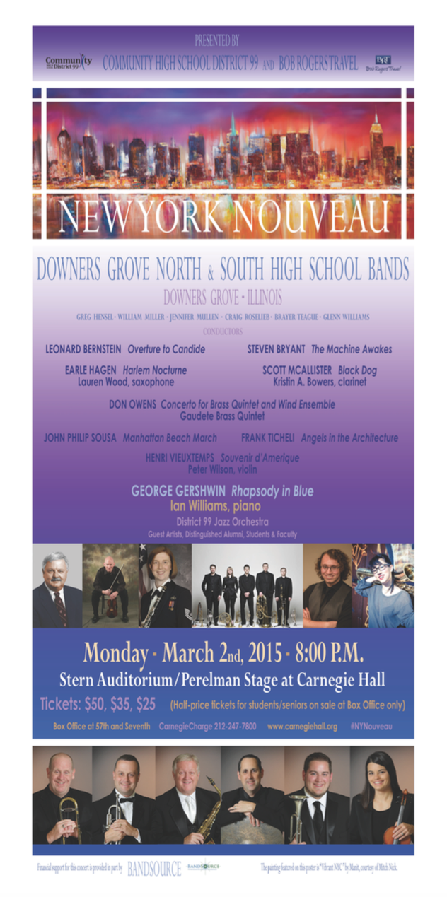 DGN Band Tour - NYC 2015: Carnegie Hall "Three Sheet" Poster Unveiled