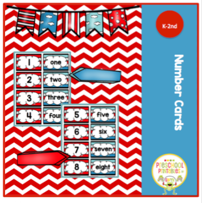 Number Cards 1-25 ~ Preschool Printables