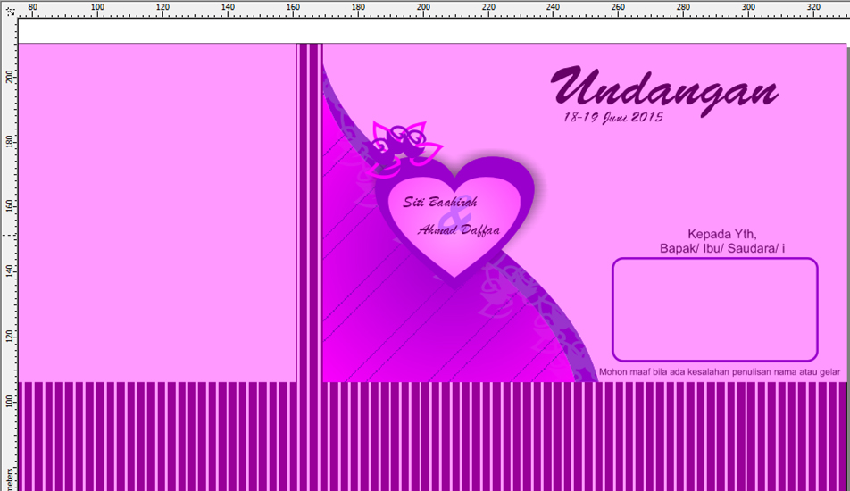 Desain Undangan Binder Mini