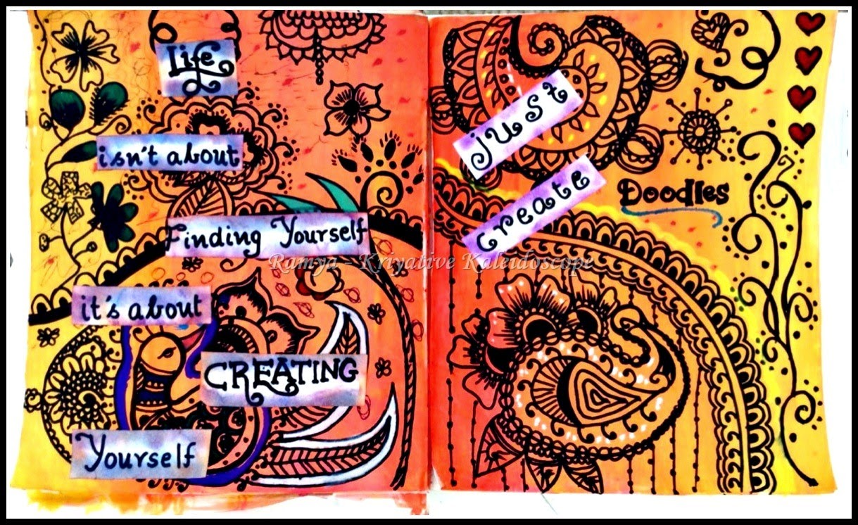 DOODLE ART JOURNAL - KRIYA-TIVE KALEIDOSCOPE