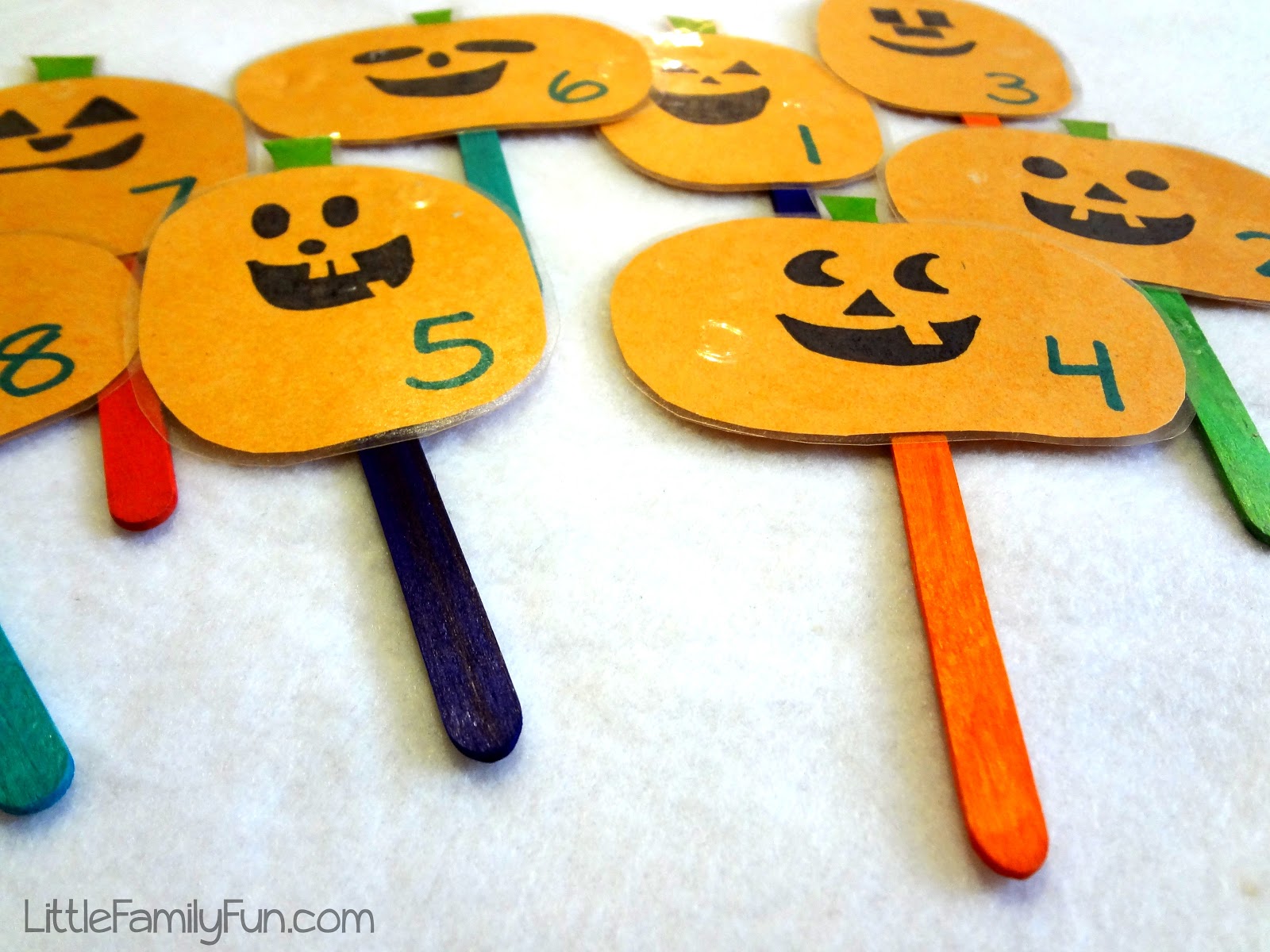 Little Family Fun: Pumpkin Puppets - Halloween Activity for Kids