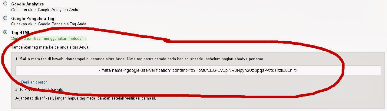 Cara Mendapatkan Kode Google Site Verifikasi/Verification ~ Tutorial ...
