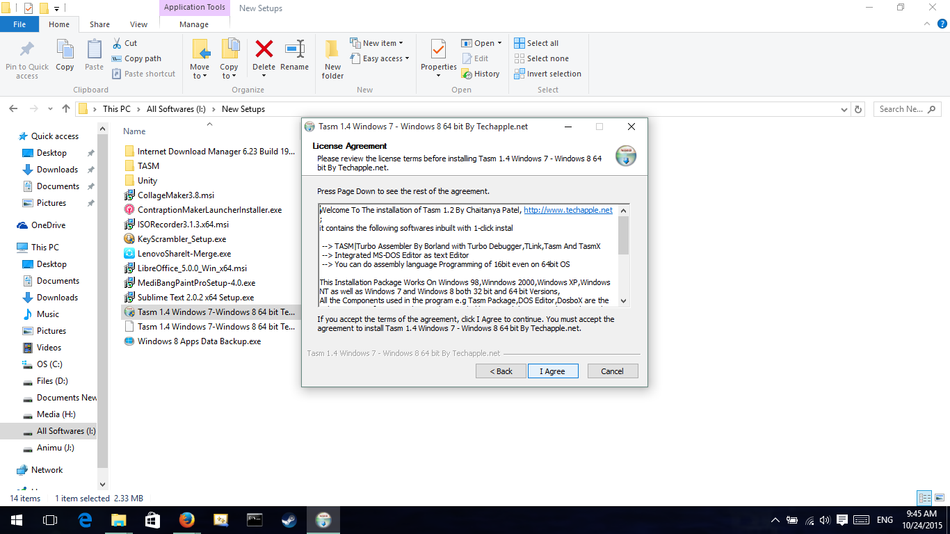 Ultimate Guide to running TASM 1.2 on Win 7/8/8.1/10 32/64 bit with debug