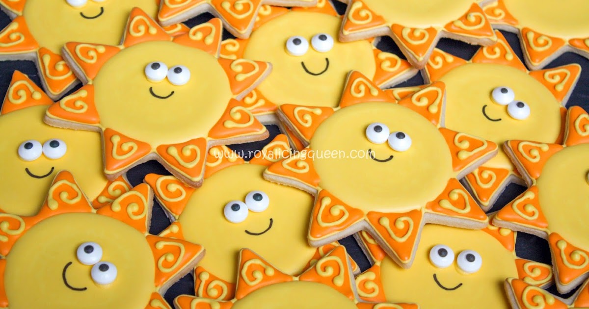 The Royal Icing Queen: Sun Cookies
