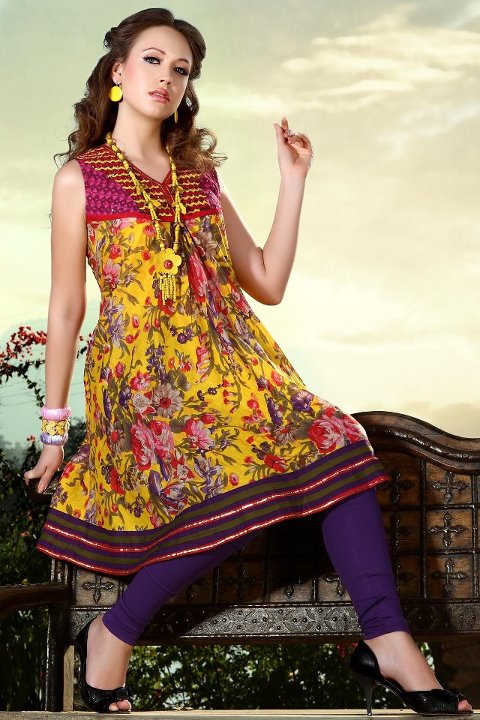 Modern Women's Tunic Tops Collection 2012 | Designer Kurtis Neck | News ...