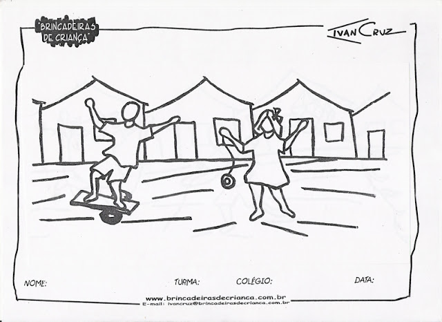 Baú da Web: Ivan Cruz desenhos para imprimir e colorir