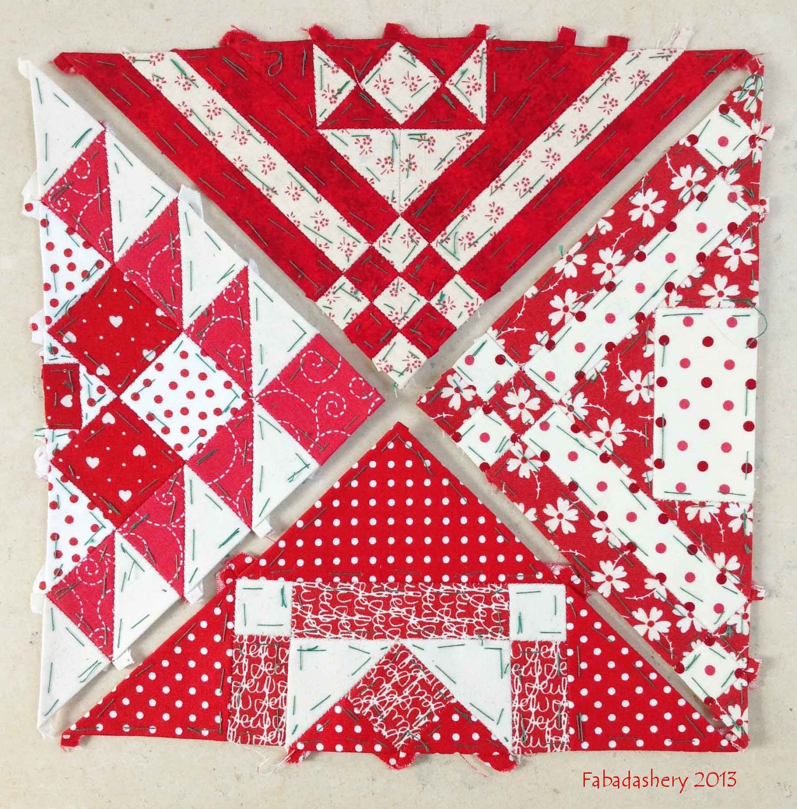 Fabadashery: Nearly Insane Quilt - Block 95