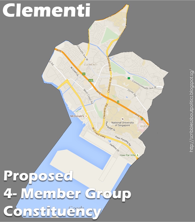 My Political Scribbles: Constituencies in Western Singapore