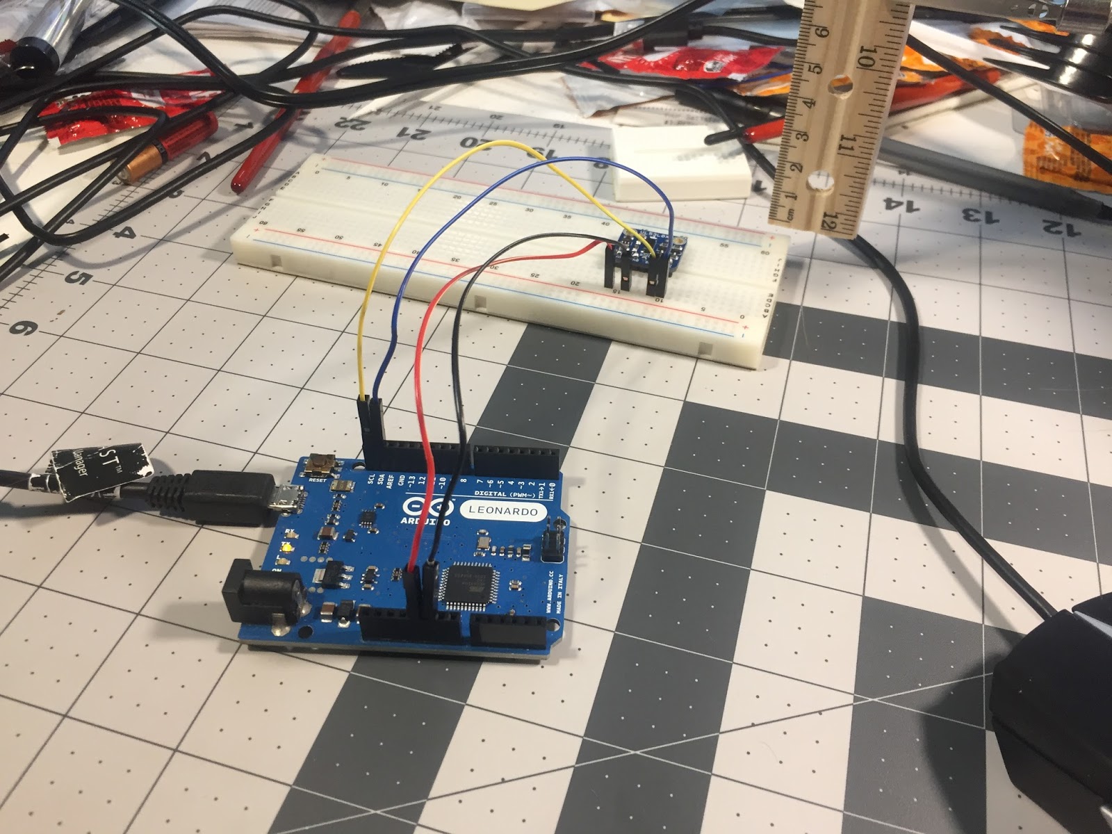 I, Bioloid: Adafruit VL53L0X Micro-LIDAR Distance Sensor Accuracy Test
