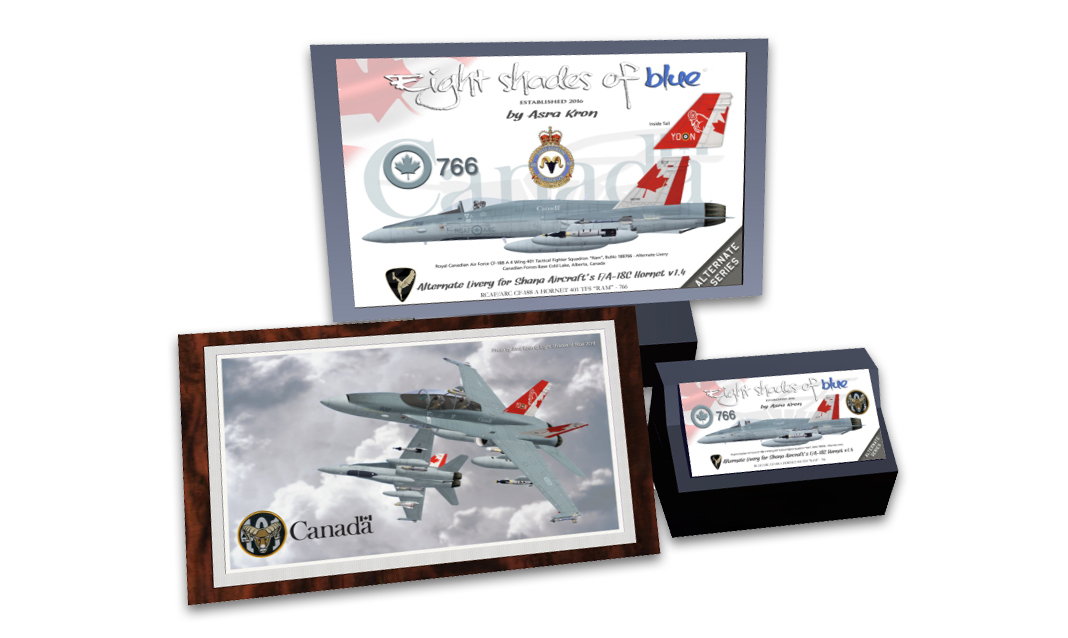 Eight Shades of Blue: RCAF 401 TFS "Ram" CF-188 A - Alternate Series