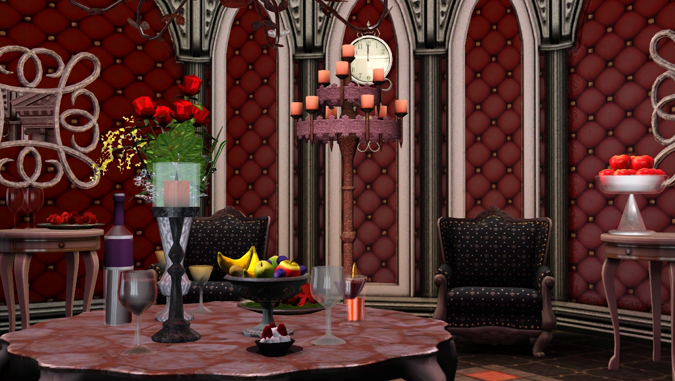 Sims 3 ComfoLife Design Studio: Bloodred Ruby Vampire Lounge: Download