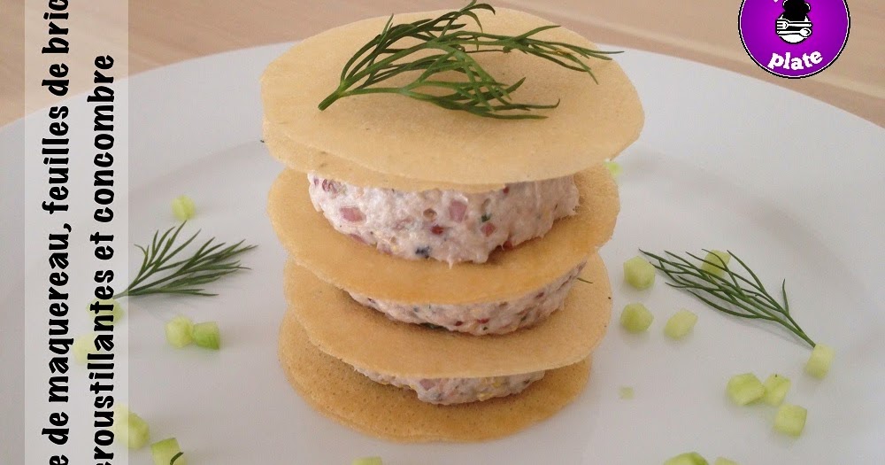 Jolie Plate: Rillette de maquereau à la moutarde de Meaux, feuilles de ...