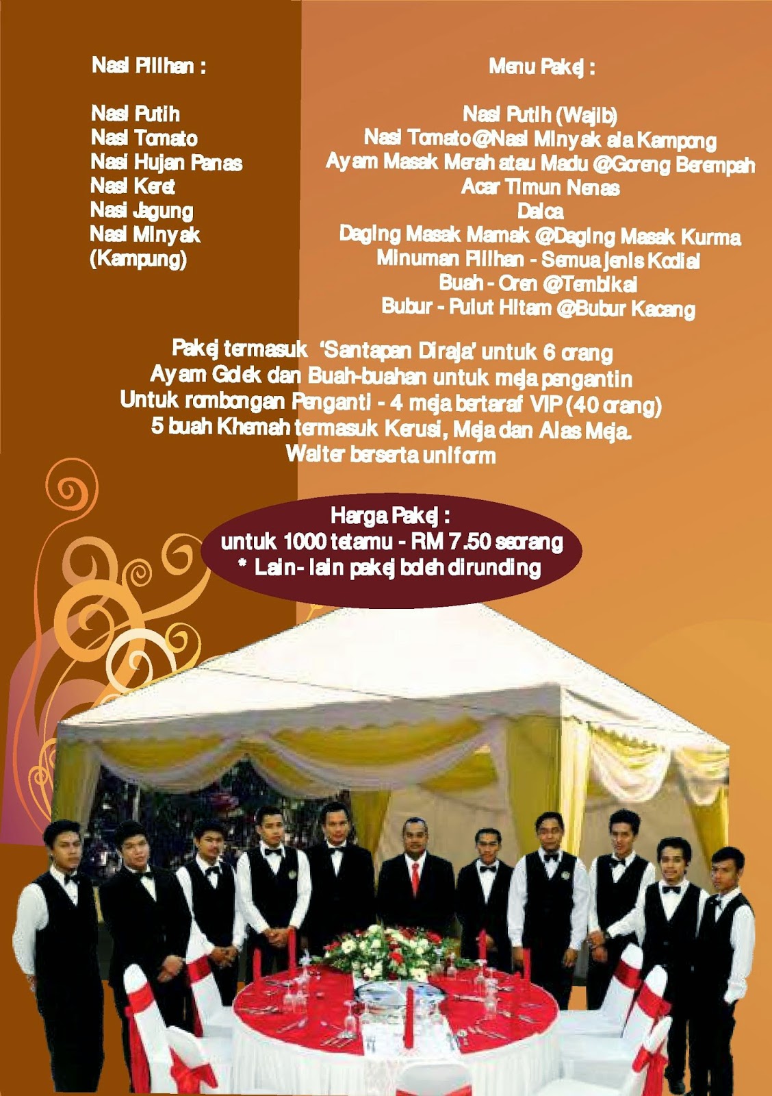 Bumi Gigih Catering Services: Pakej Untuk Majlis Perkahwinan