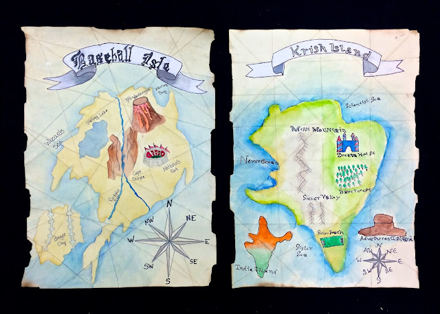 Sixth Grade Art with Mrs. Baxter: Identity Maps-Watercolor