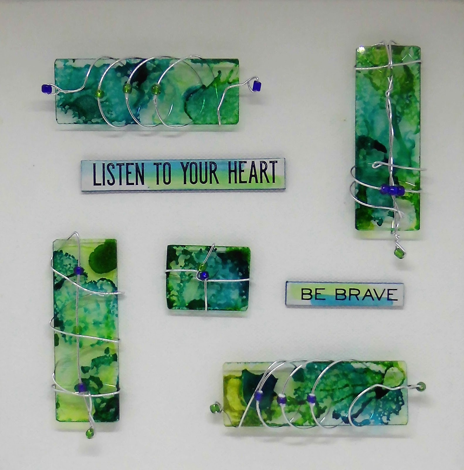 Sarah's Craft Shed: Adding Glass Slides to a Canvas