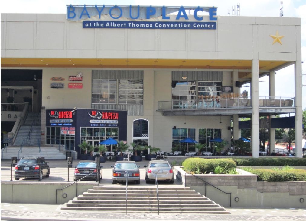 Houston in Pics: Albert Thomas Convention Center - now Bayou Place