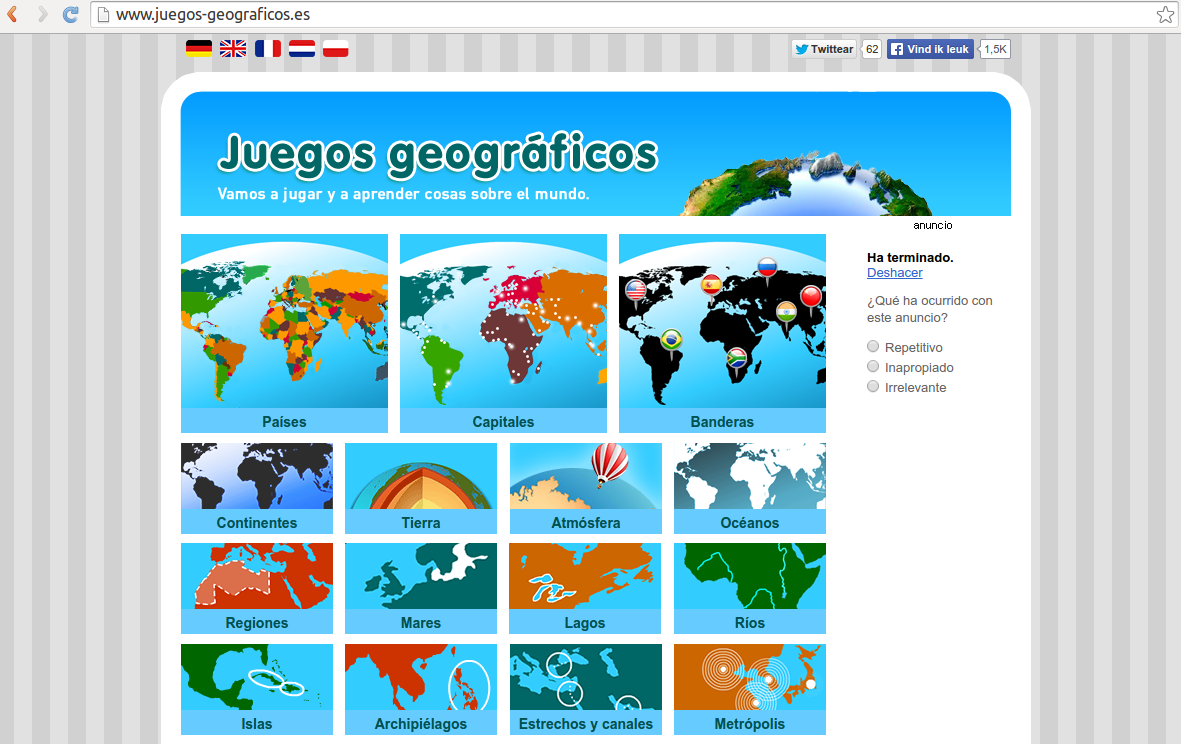 JUEGOS GEOGRÁFICOS - Informatizando y educando