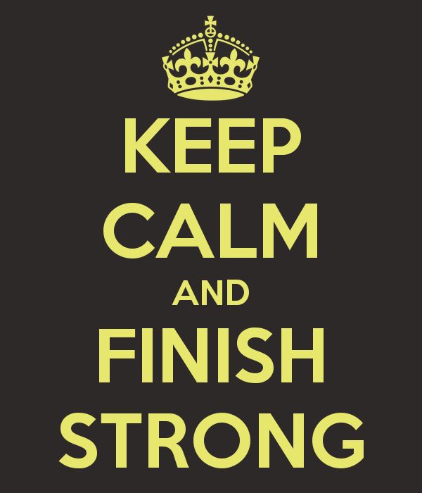 Psyched About School: The Final Stretch...Staying Charged