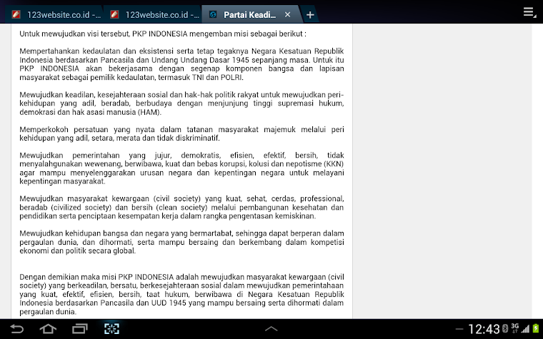 PROFIL PARTAI KEADILAN DAN PERSATUAN INDONESIA