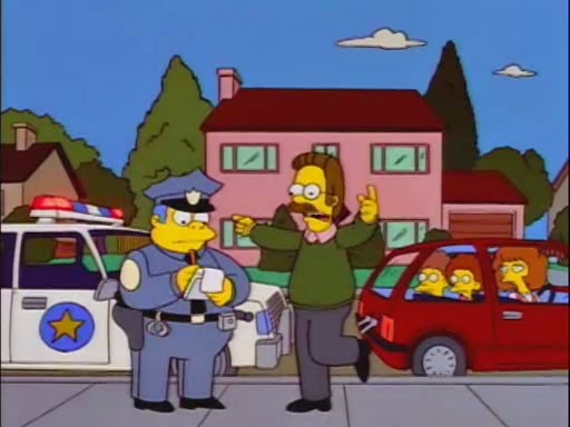 I told you, officer. I'm not "hepped up" on "goofballs". : r/TheSimpsons