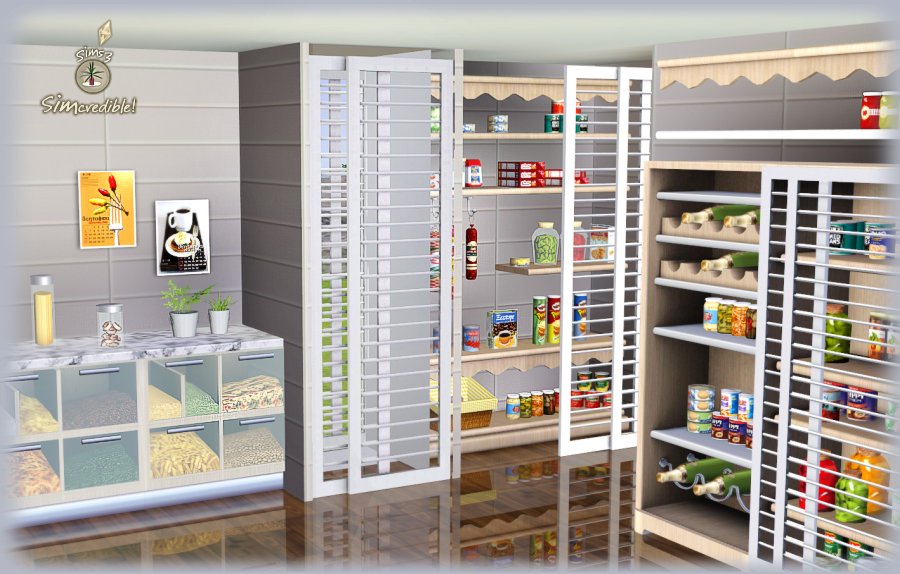 My Sims 3 Blog: Form & Function Kitchen, Pantry and Clutter Set by ...