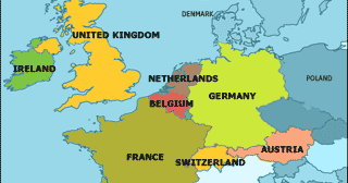 Cartina Europa Occidentale - Cartina Brasile