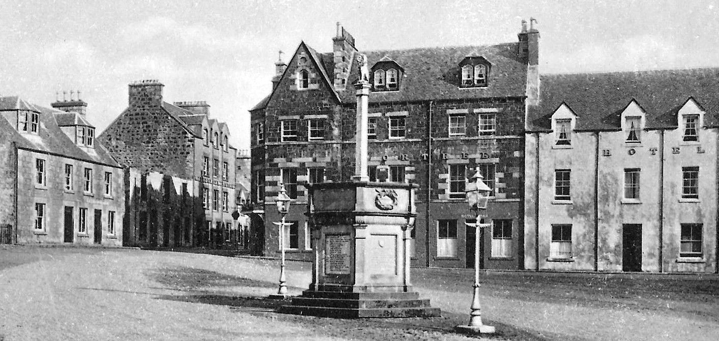 Tour Scotland: Old Photograph War Memorial Portree Isle Of Skye Scotland