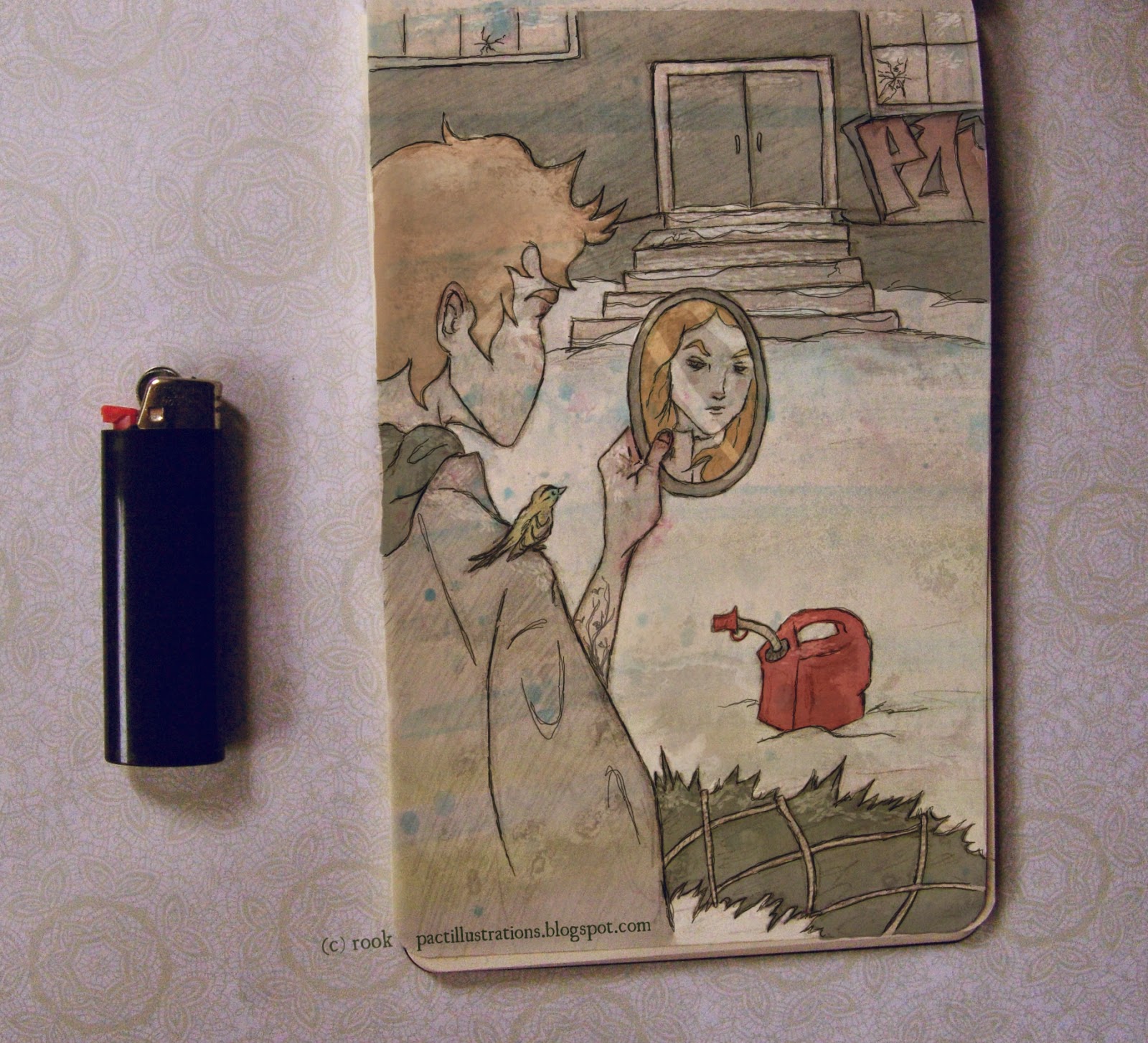 Doodles and Illustrations for Wildbow's Pact : Notebook: "Fear keeps ...