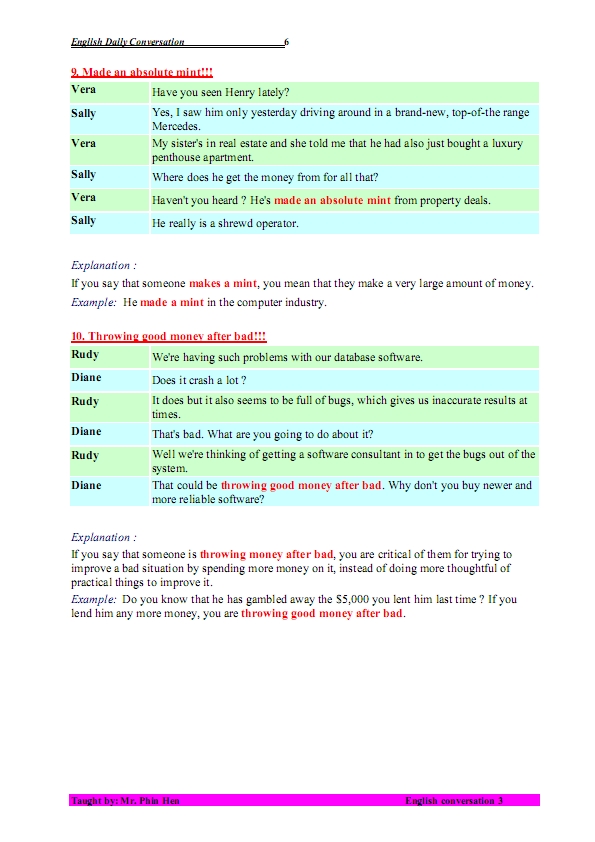 Unlimited Thinking: English Conversation3 សន្ទនាភាសាអង់គ្លេសទី៣. ៣០ទំព័រ