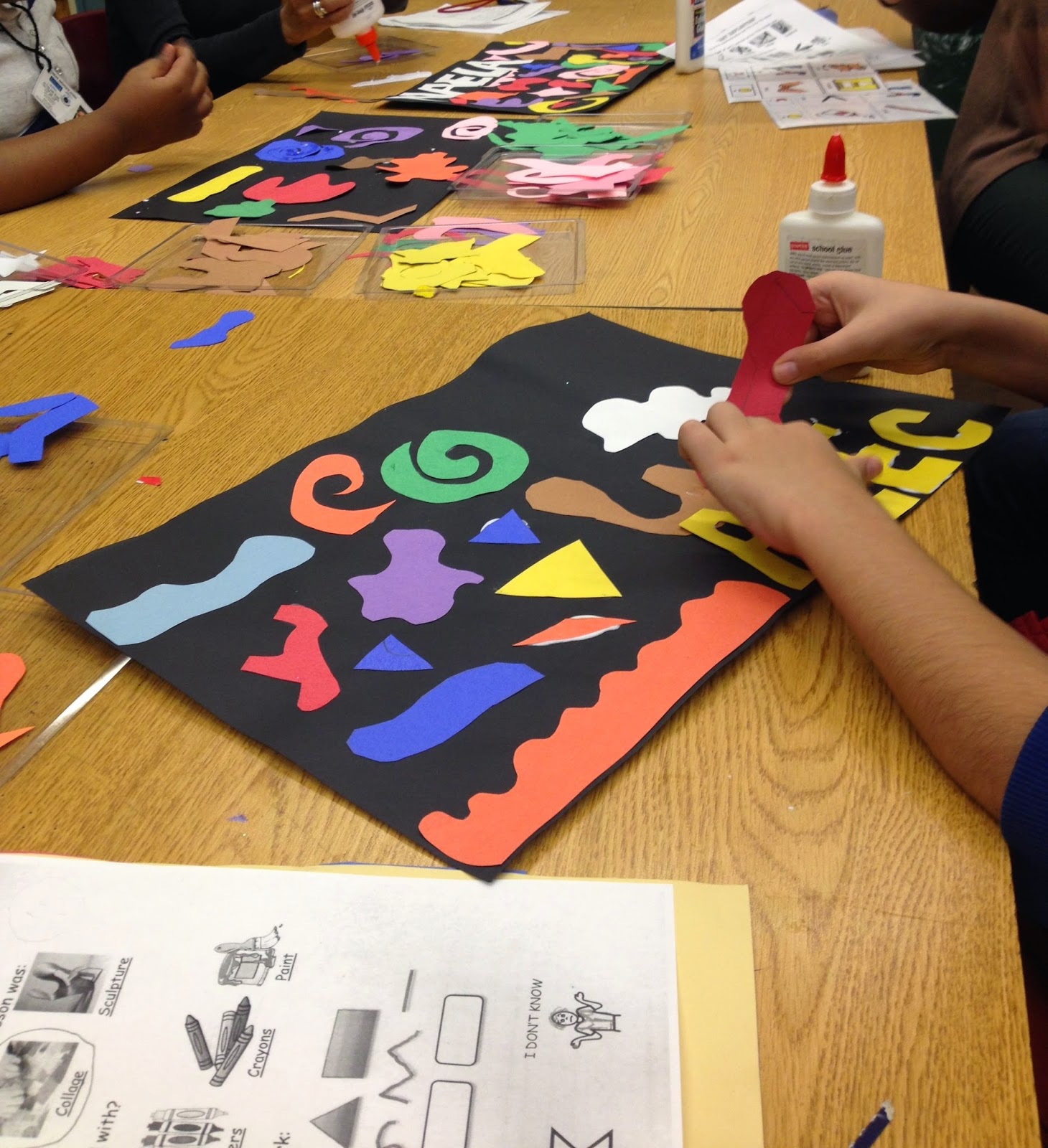 Ms. C's Artroom: Matisse Cut-Outs: Collage art lesson