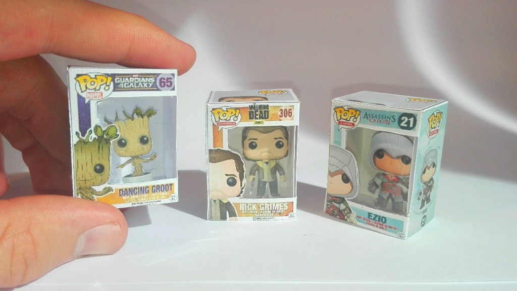Funko Pop miniature en papercraft DIY