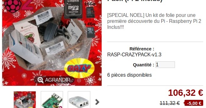 Kit Raspberry Pi Action Spécial Noel Et Spécial Nouvel An Mchobby Le Blog