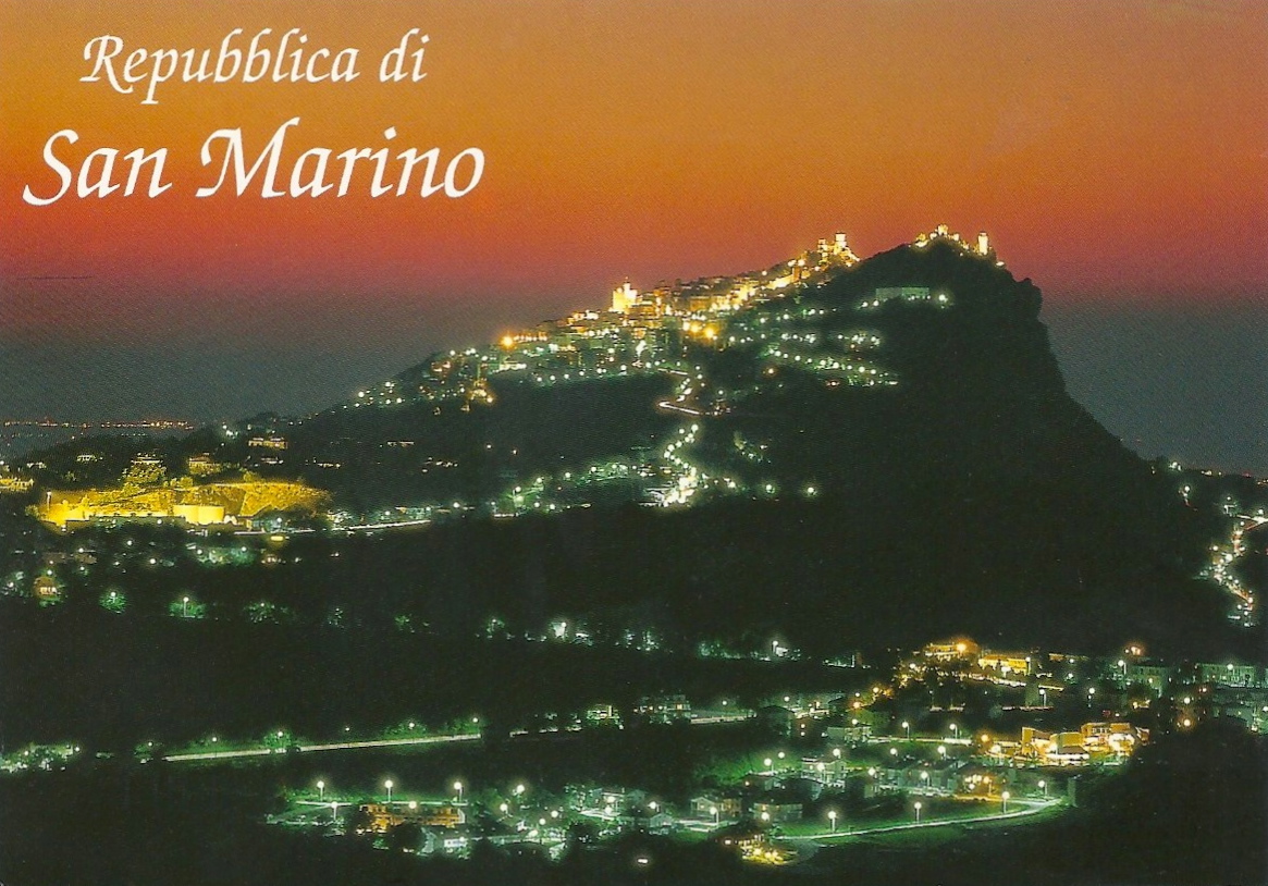 My Favorite Views: San Marino - View of Mt. Titano at Night
