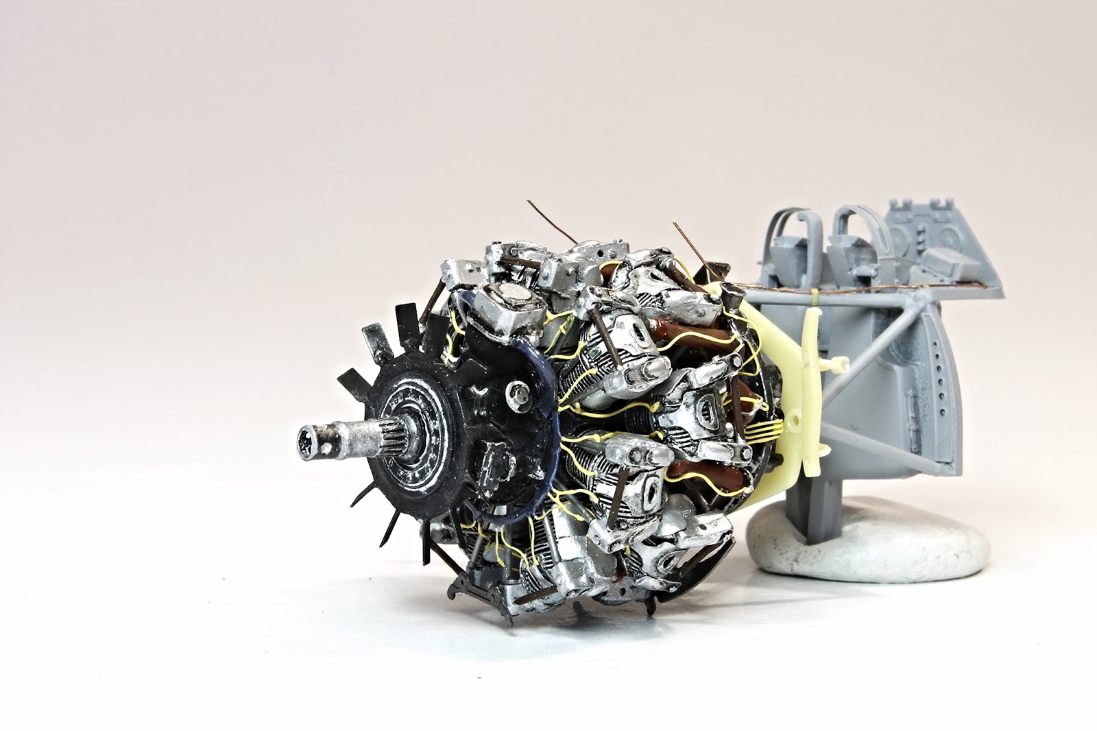 Istvan Michalko's scale models: Luftwaffe BMW 801D radial engine (WWII ...