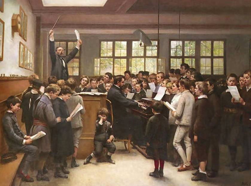 phantom choral snake: Choirs in art over the centuries