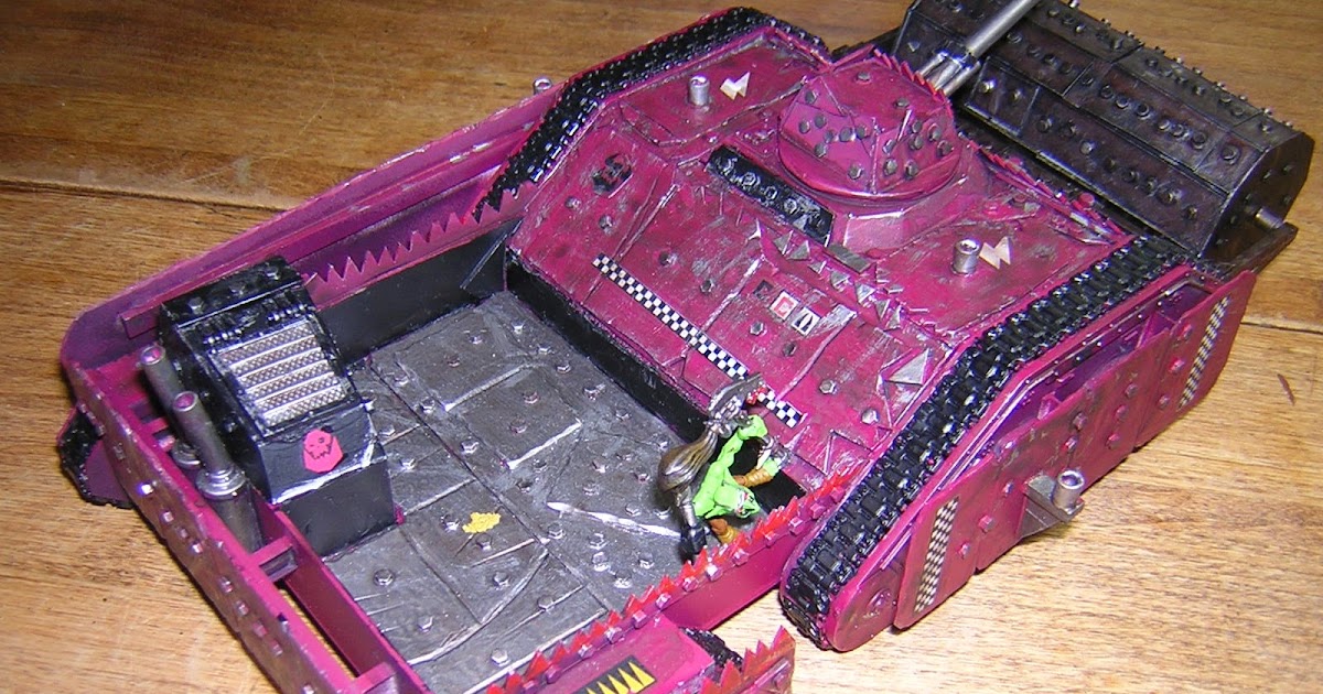 Warhammer 40k Orks (and more): Rebuilding an old scratch built battlewagon.
