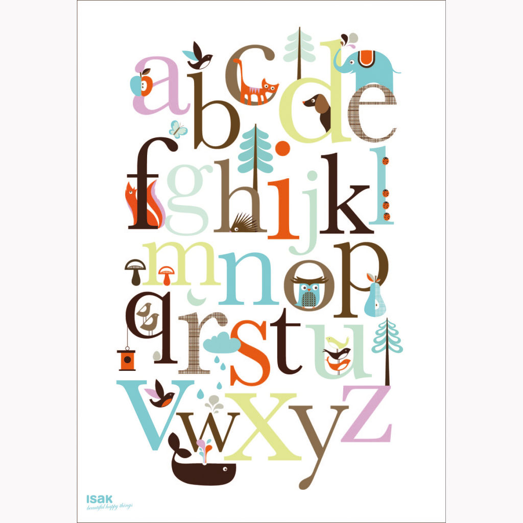 Note To Self: Lækker ABC-plakat!