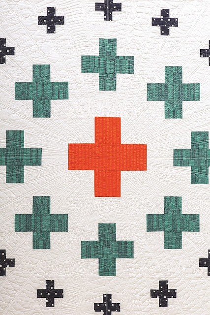 Quilted Blooms: Modern Plus Sign Quilts Blog Hop + Day 3