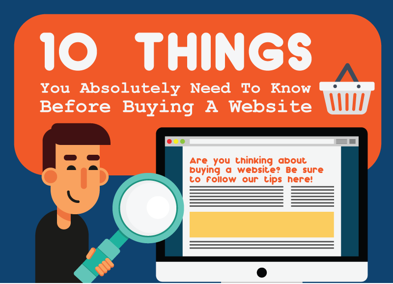 Buying a Website: 10 Things You Need to Know - #Infographic