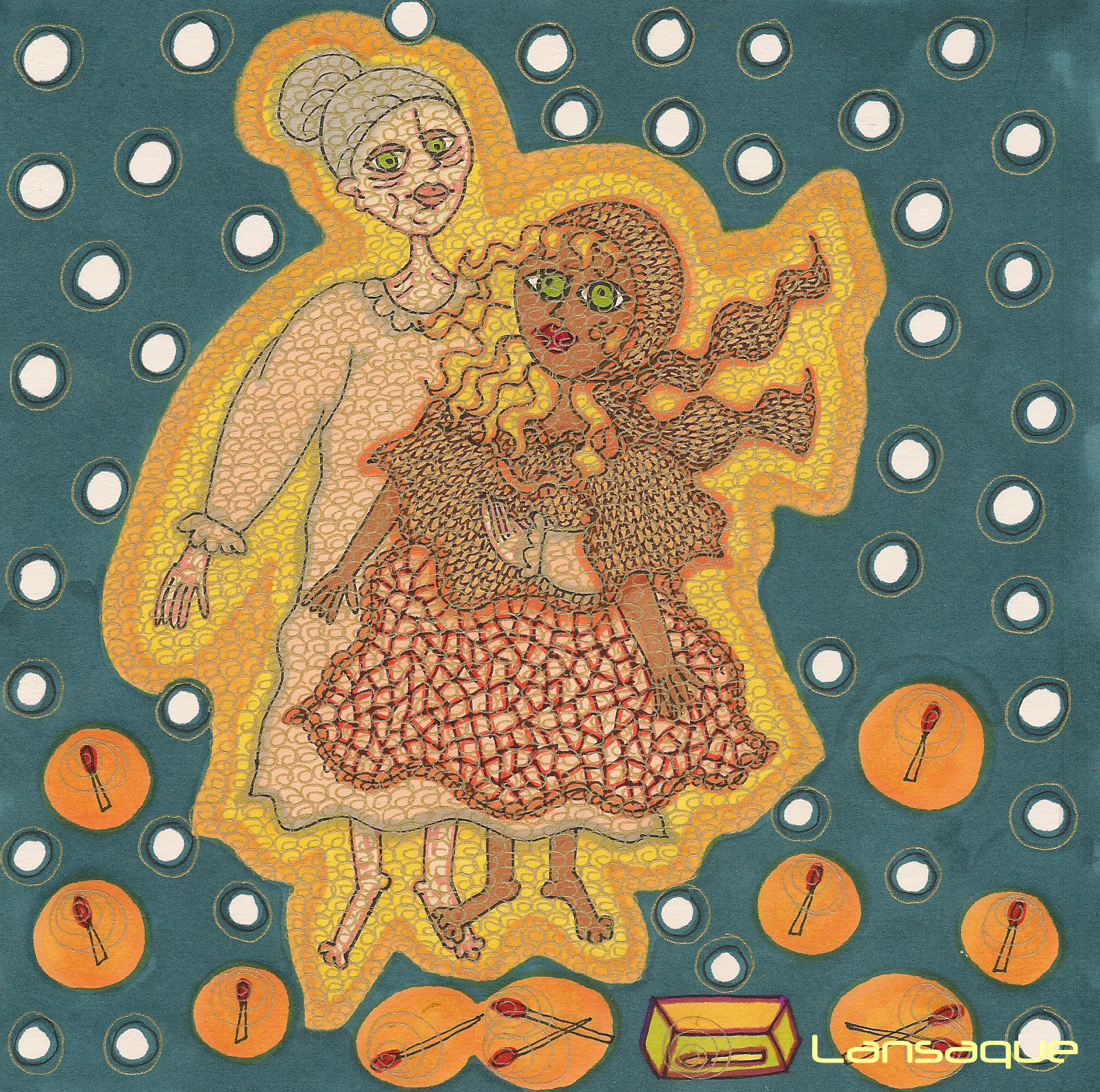 LANSAQUE .. Ilustradora de Sueños...Poeta Visual: La Cerillera... La ...