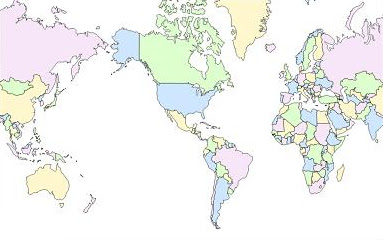 Expedition Earth: Different map projections of the world