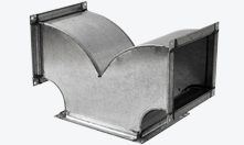 How to Draw Tee with Radius Elbow in HVAC Ducts - Demo